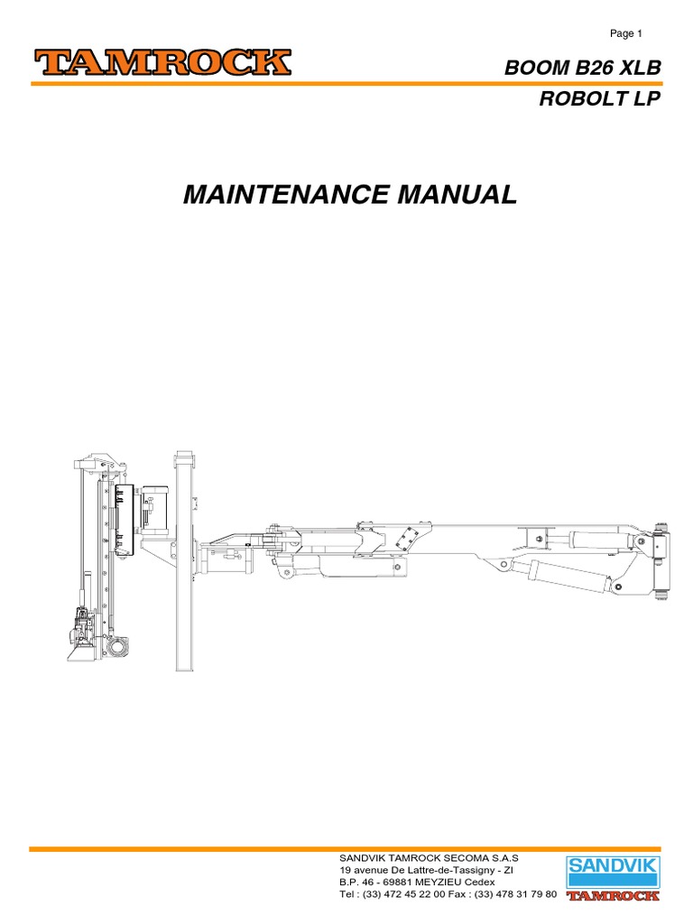 S05 Boom Robolt LP - B26 XLB | PDF | Actuator | Equipment