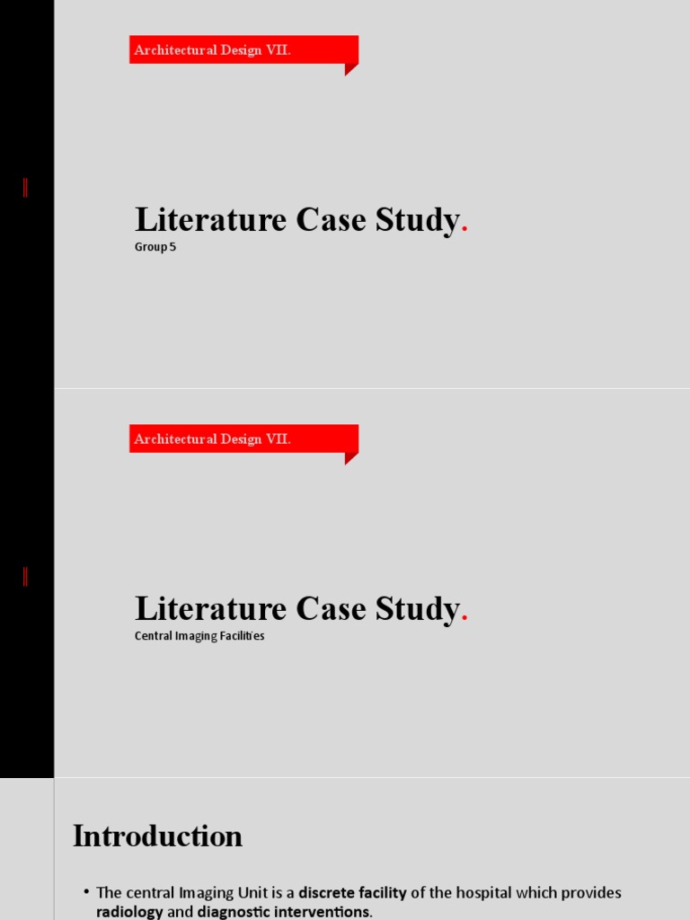 Literature Case Study On Hospitals | PDF | Medical Imaging | Radiology