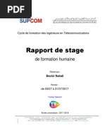 Rapport de Stage Telecom | PDF | Télécommunications | Téléphone