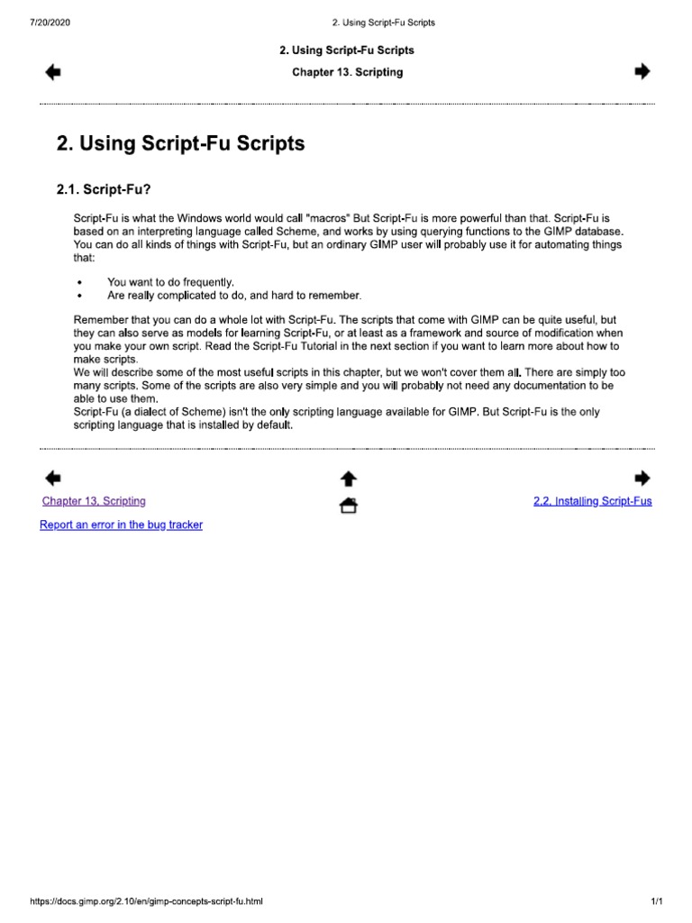Using Script-Fu Scripts | PDF