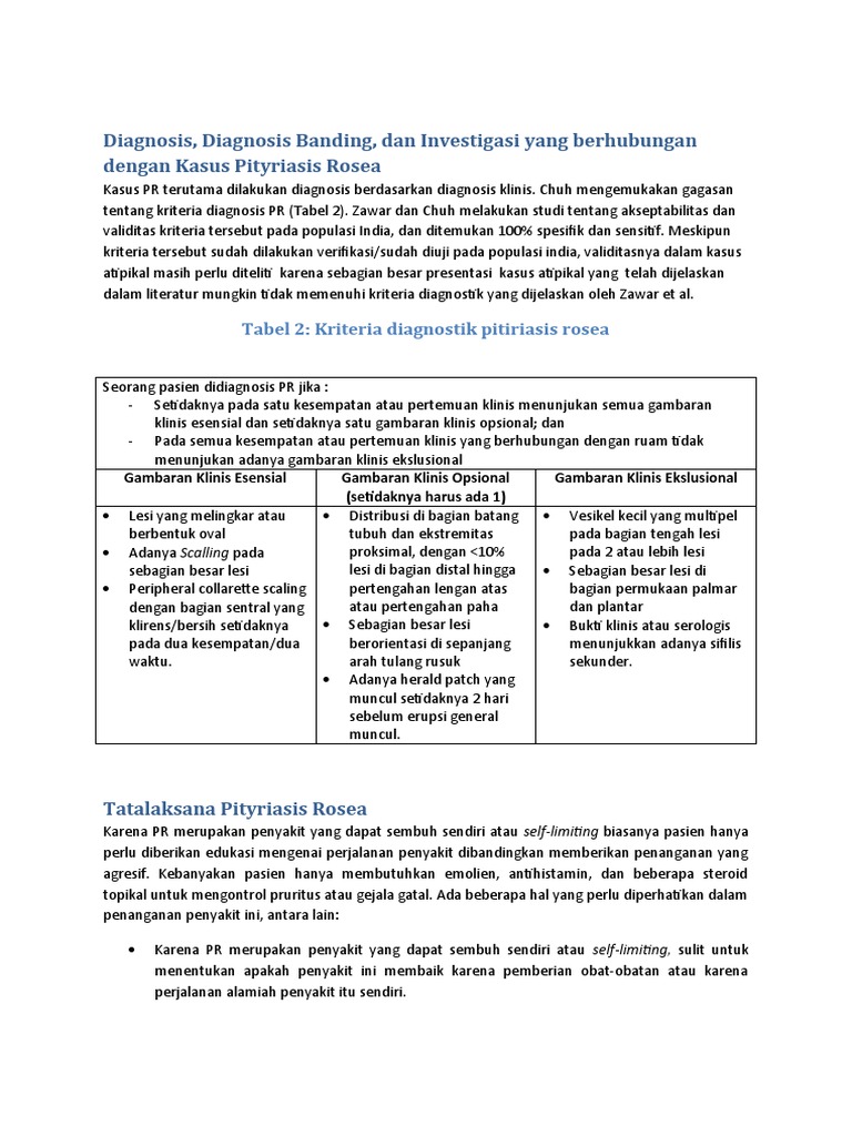 Diagnosis Banding Dan Tatalaksana PR | PDF | Pengembangan Diri | Kesehatan Holistik