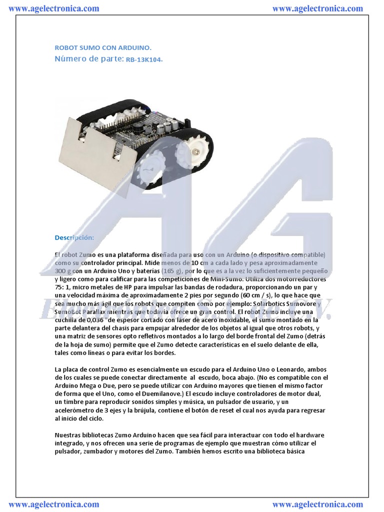 Arduino Sumo Pdf Arduino Robot