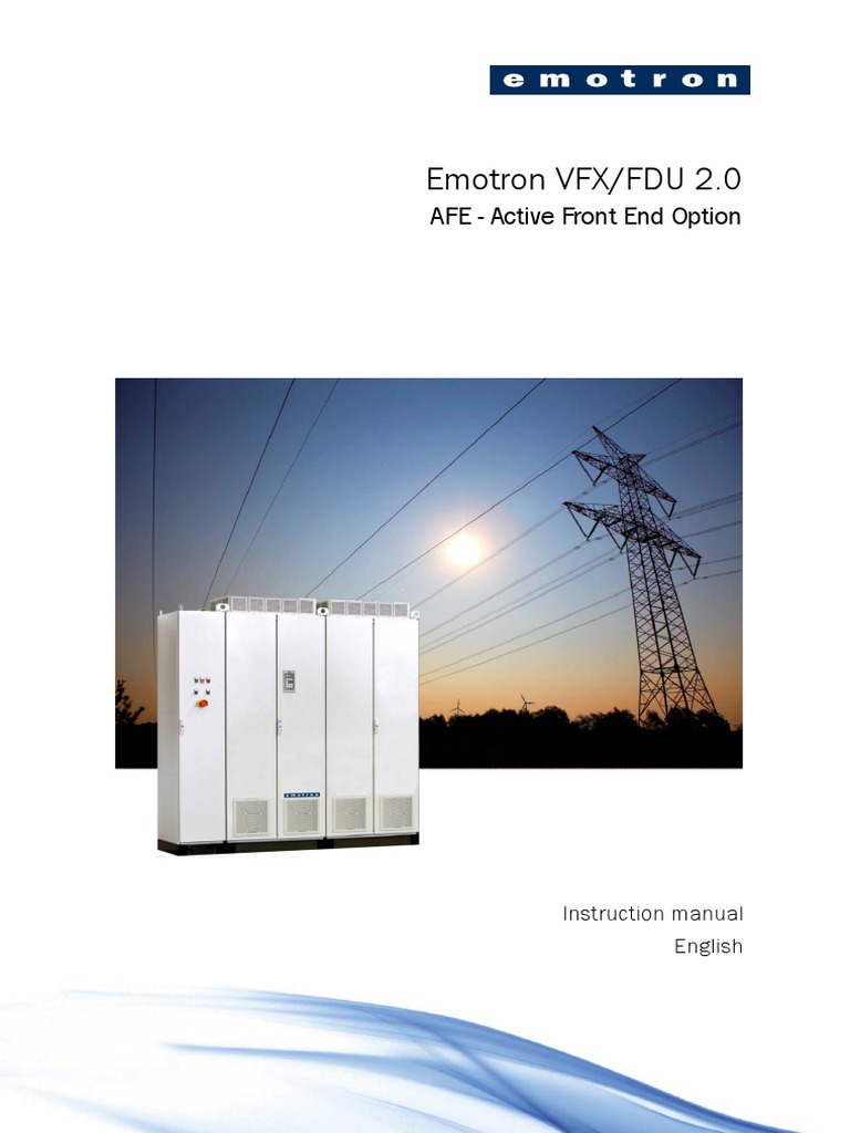 Emotron Option AFE Manual 01-5076-01r1 English PDF | PDF | Rectifier ...
