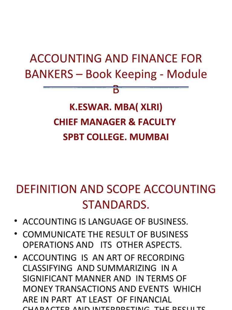 Accounting and Finance For BANKERS - Book Keeping - Module B | PDF | Debits And Credits ...