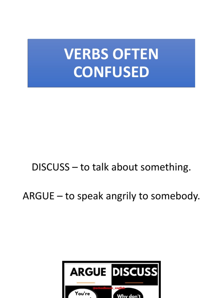 Verbs Often Confused | PDF | Question