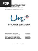 Esquema de Titulación Supletoria | PDF | Propiedad | Posesión (Ley)