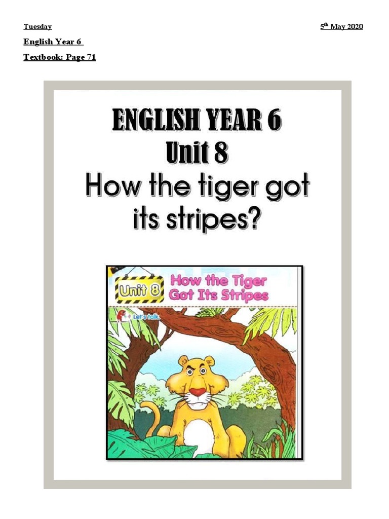 English Year 6 Comprehension 1 | PDF