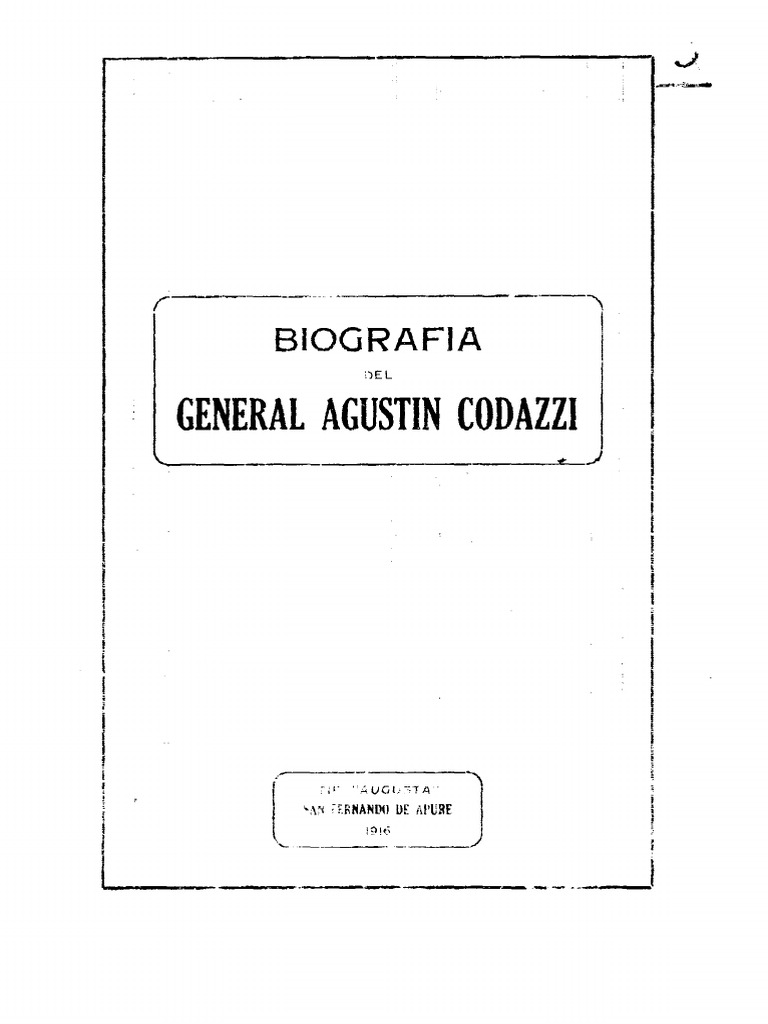 Biografia de Agustin Codazzi | PDF | Venezuela | Conflicto armado