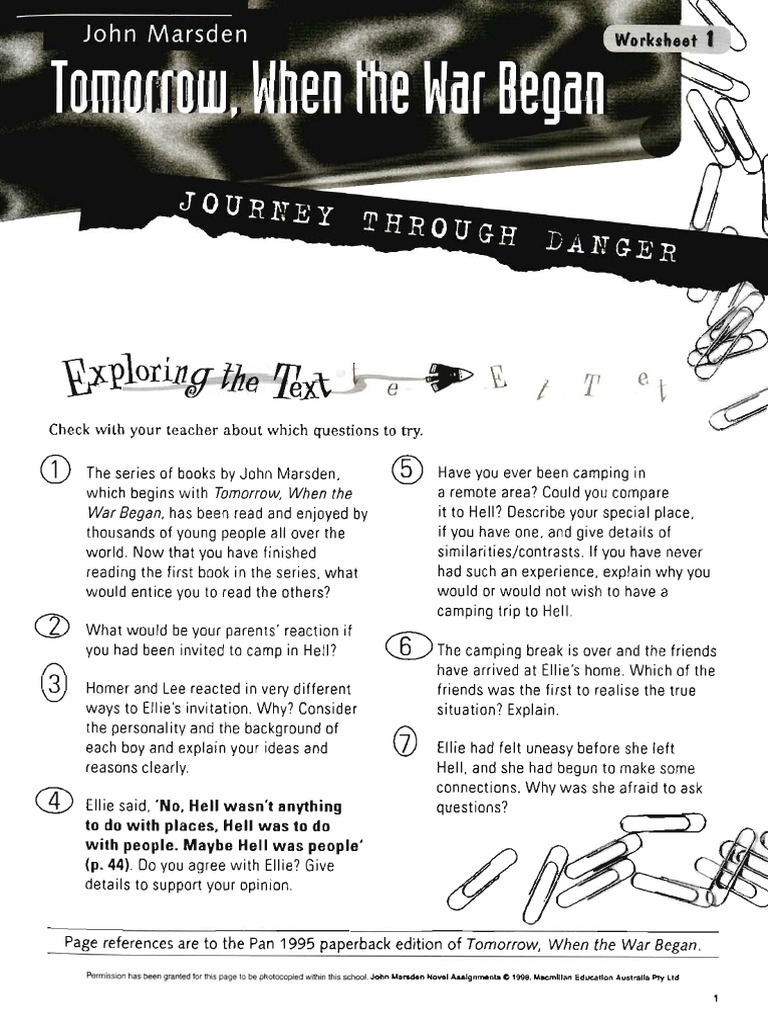 Tomorrow When The War Began | PDF