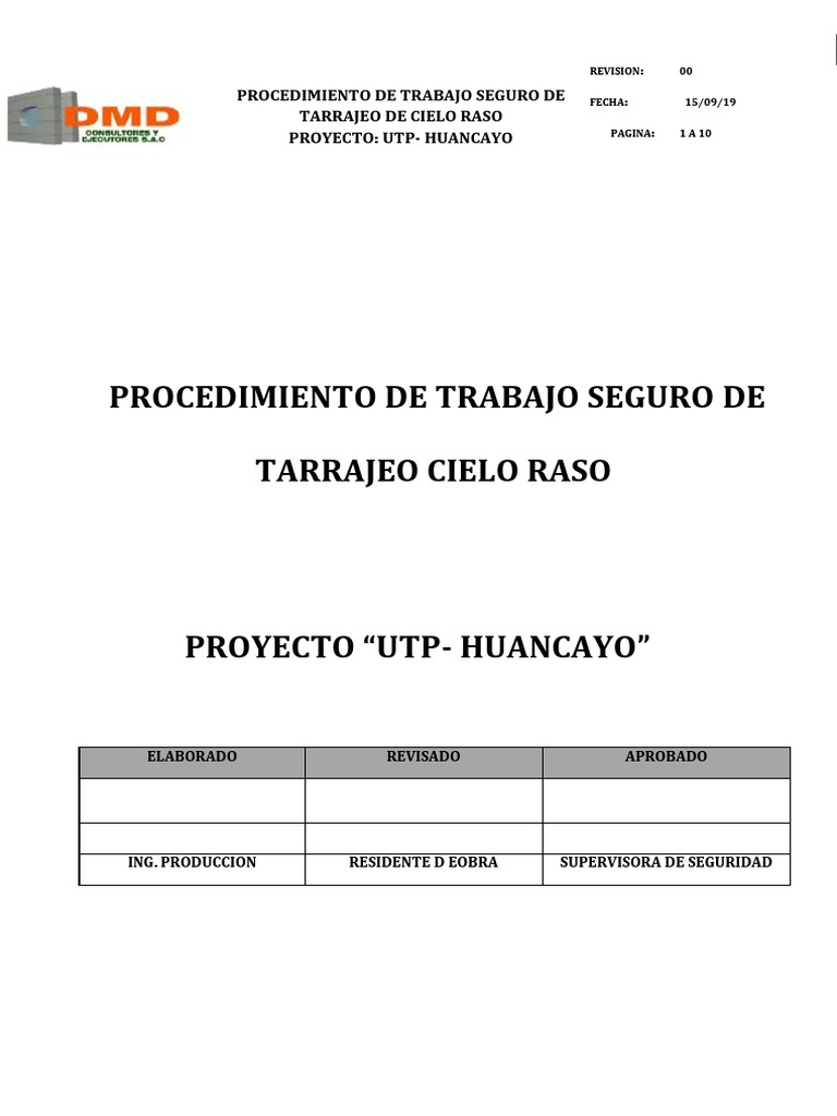 Procedimiento de Tarrajeo de Cielo Raso - Utp Huancayo | PDF | Entorno ... Procedimiento de Tarrajeo de Cielo Raso - Utp Huancayo | PDF | Entorno ...