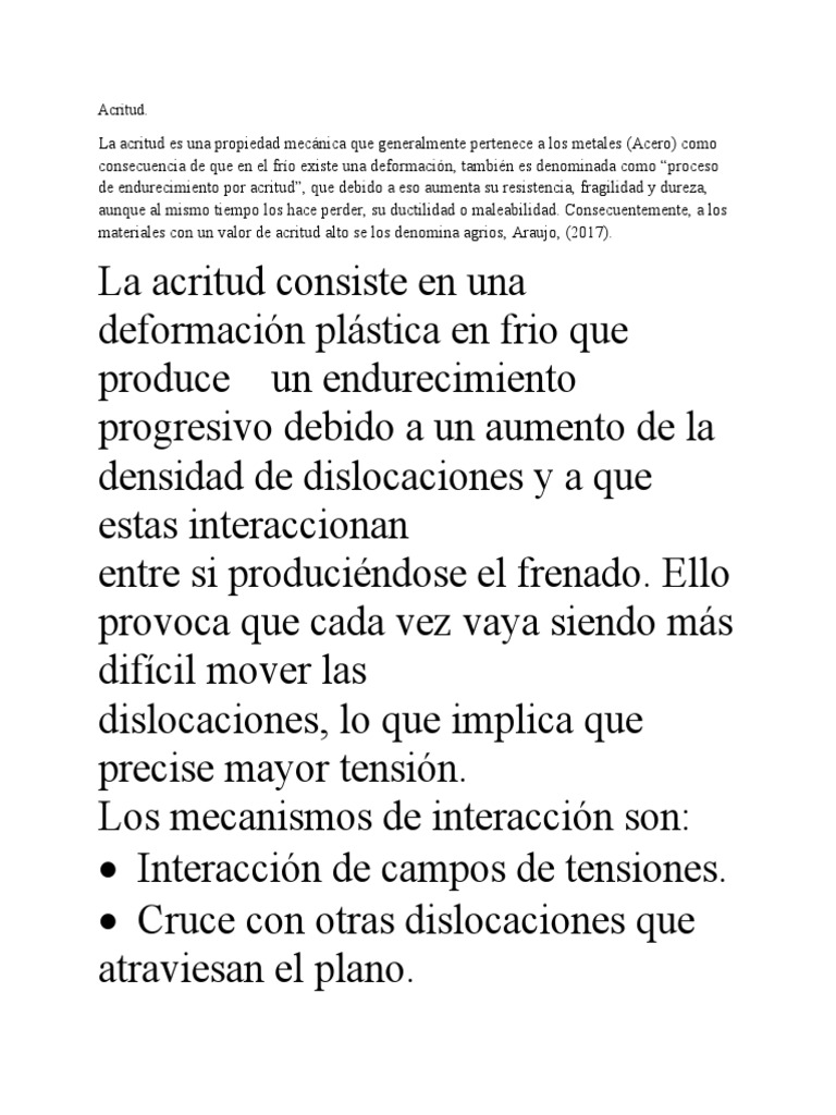 Acritud | Descargar gratis PDF | Tratamiento a base de calor | Recocido ...
