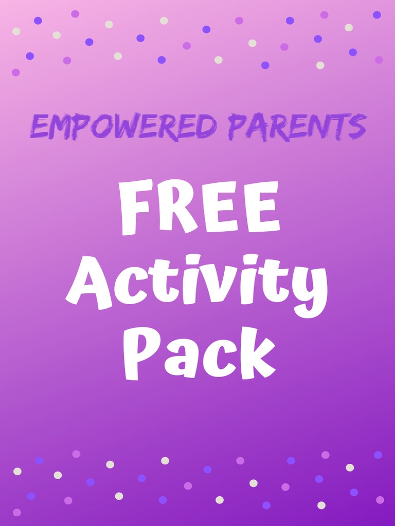 Free Activity Pack | PDF | Preschool | Learning