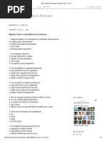 MT Level II Magnetic Particle Questions | PDF | Magnetism | Ferromagnetism