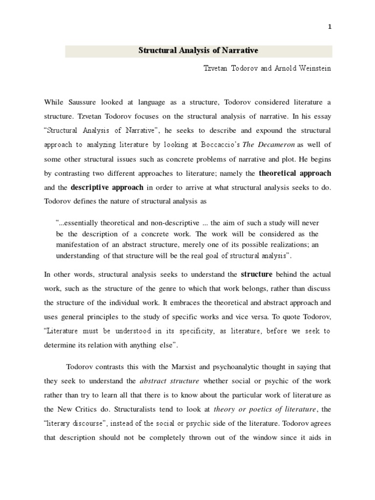 Structural Analysis of Narrative | PDF | Narrative | Clause