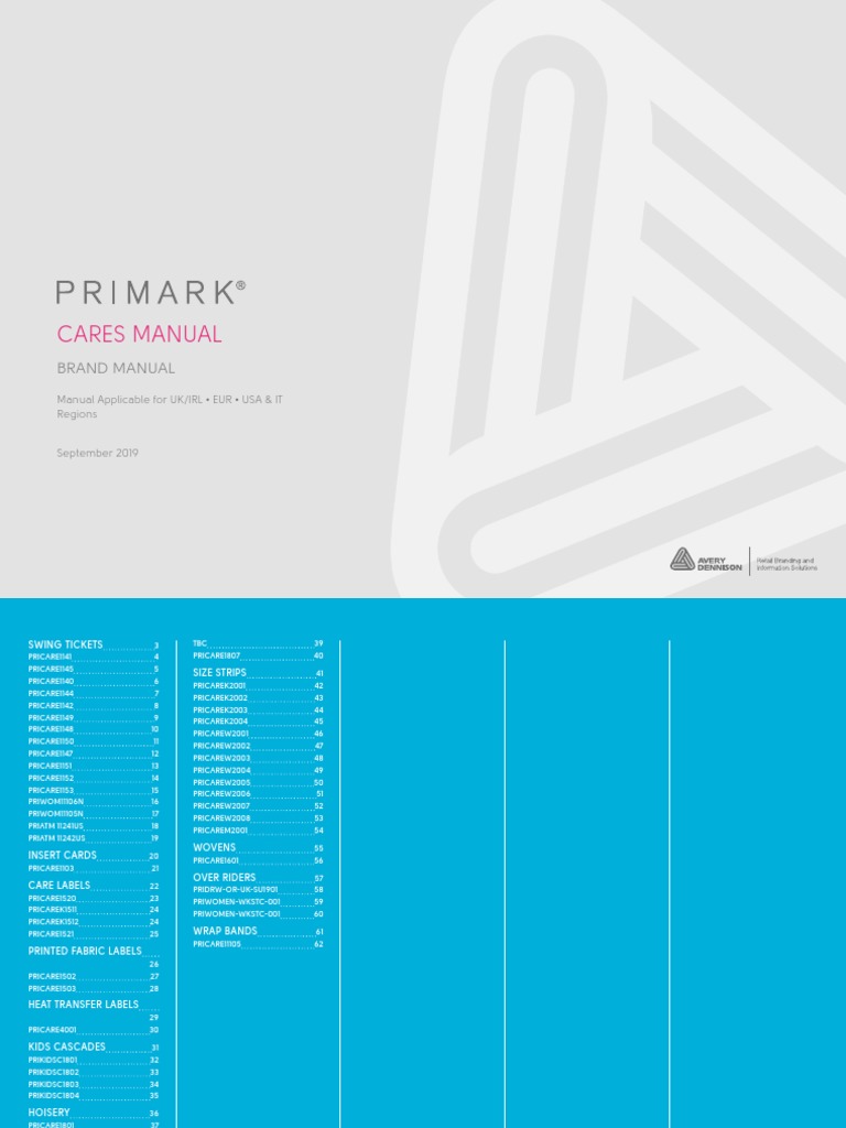 Primark Cares Manual N 11-09-19 | PDF | Clothing | Nature