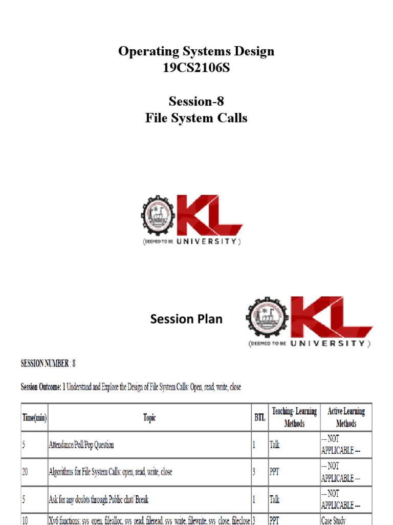 Session-08 File System Calls | PDF | Computer File | Data Management