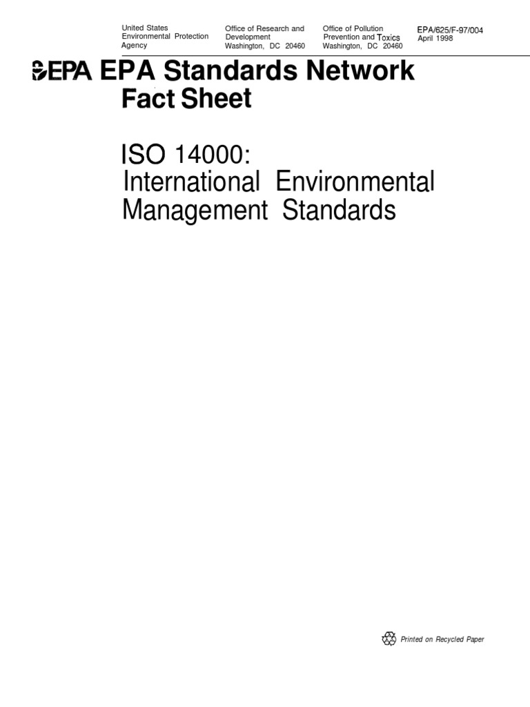 ISO 14000 Environmental Management Standards | PDF | Environmental ...