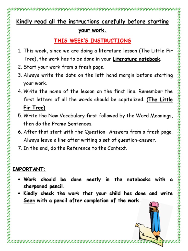 Instructions and Summary PDF | PDF | Language Arts & Discipline | Self ...