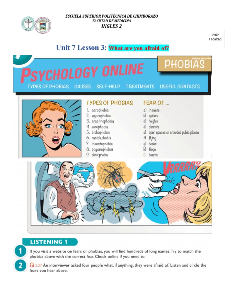 Common Phobias and Fears Explained | PDF | Nature