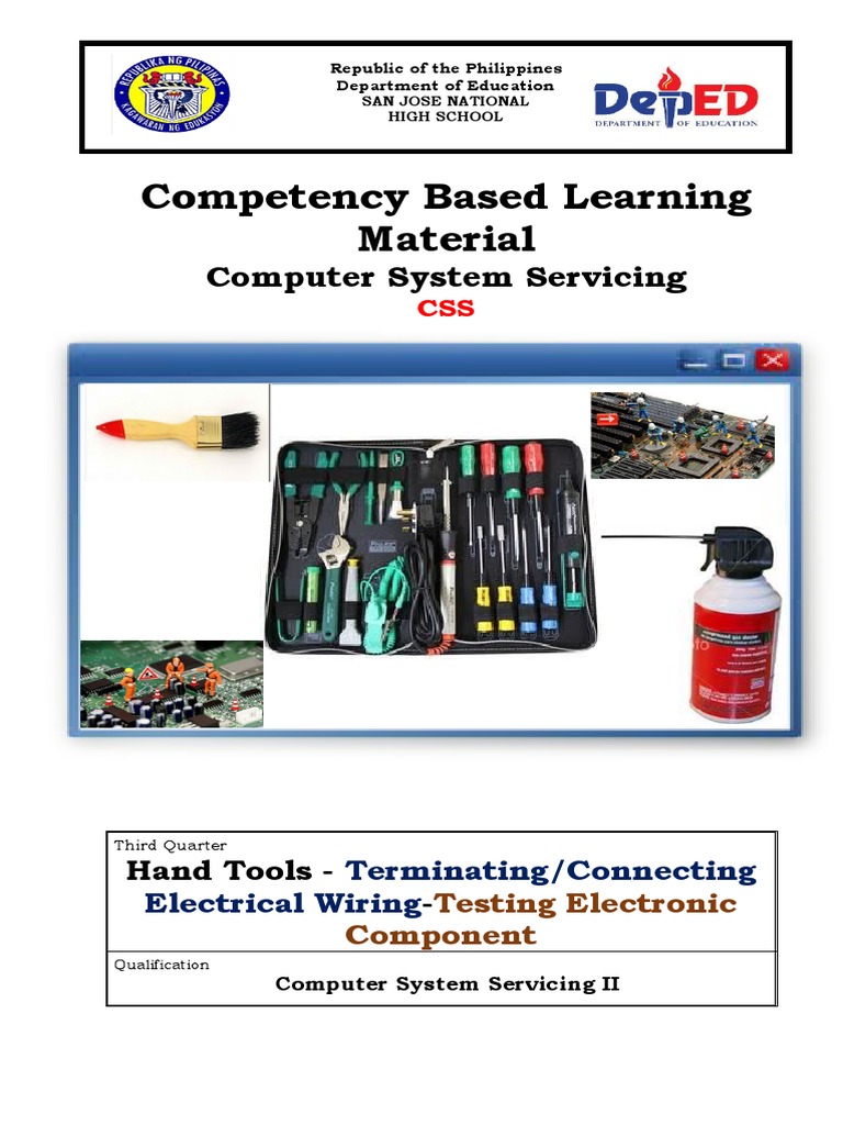 Competency Based Learning Material: Computer System Servicing | PDF