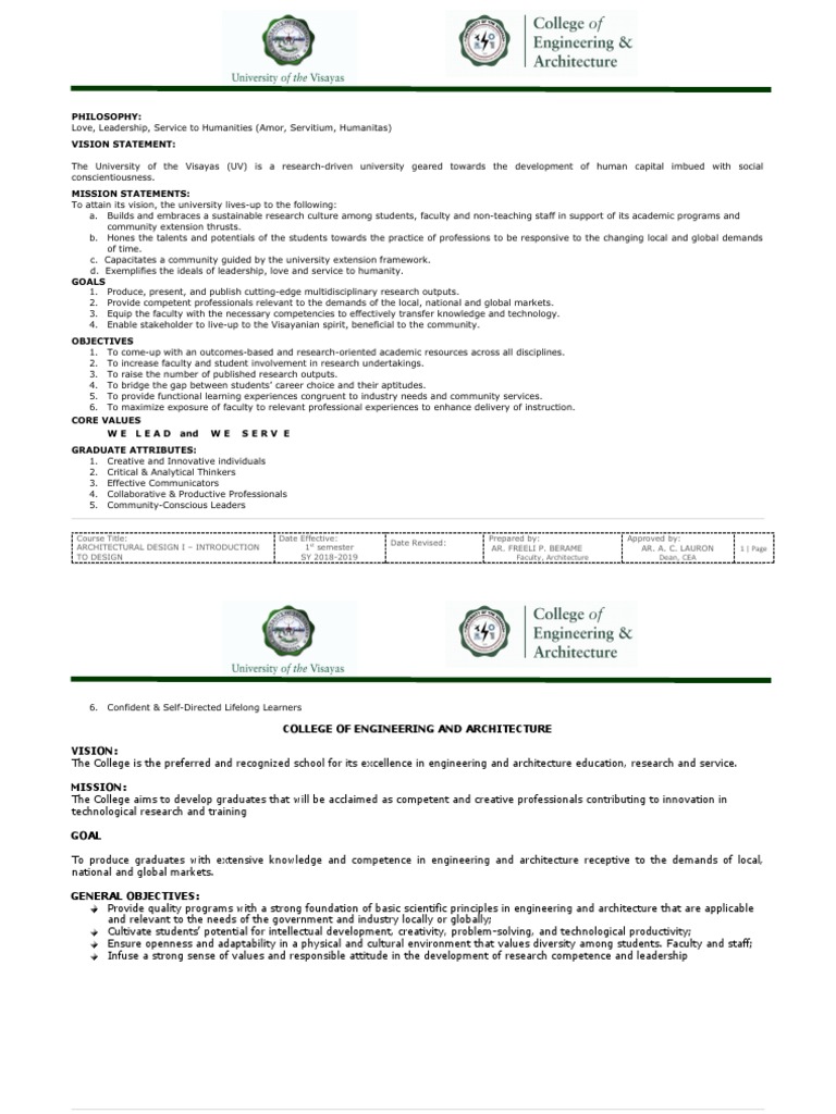 Syllabus - Design 1 - Freeli | PDF | Design | Test (Assessment)