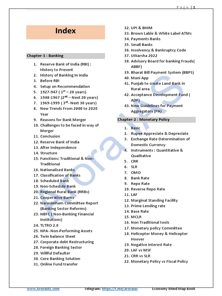 Economy Mind Map Index | PDF | Demand | Price Elasticity Of Demand