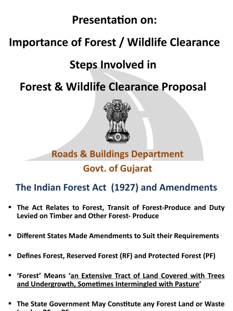 Forest & Wildlife Clearance Process | PDF | Protected Area | Wildlife