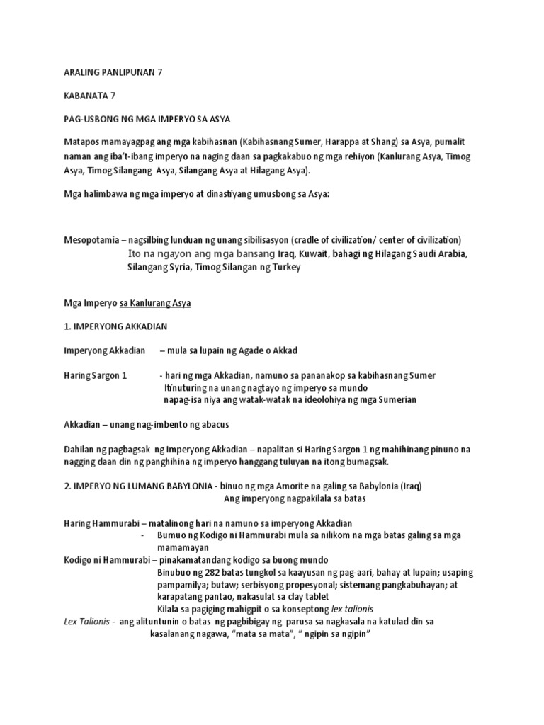 Pag-Usbong NG Mga Imperyo Sa Asya | PDF