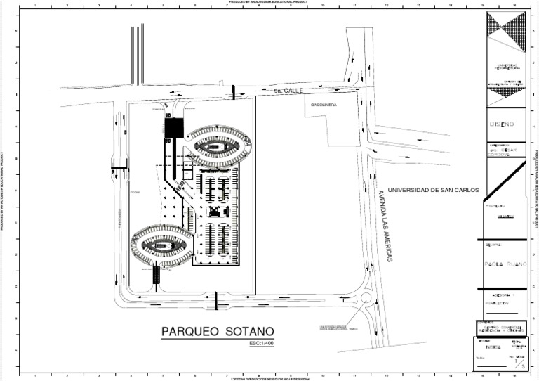 Sótano de Parqueo y Control de Tráfico | PDF