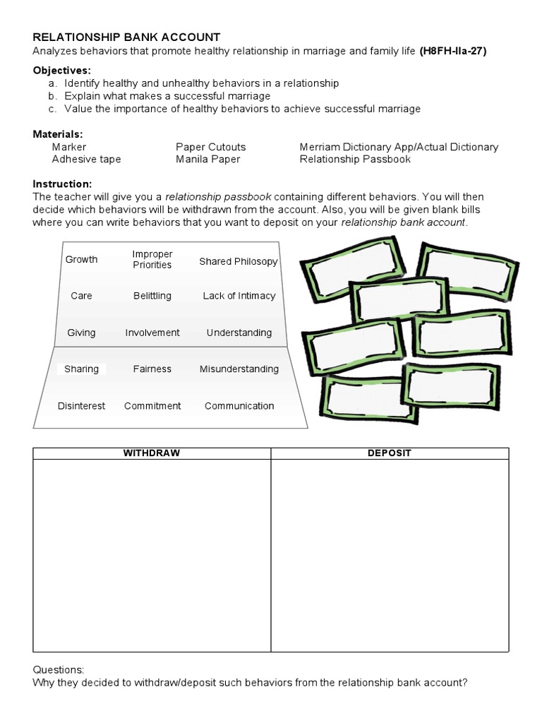 Relationship Bank Account | PDF