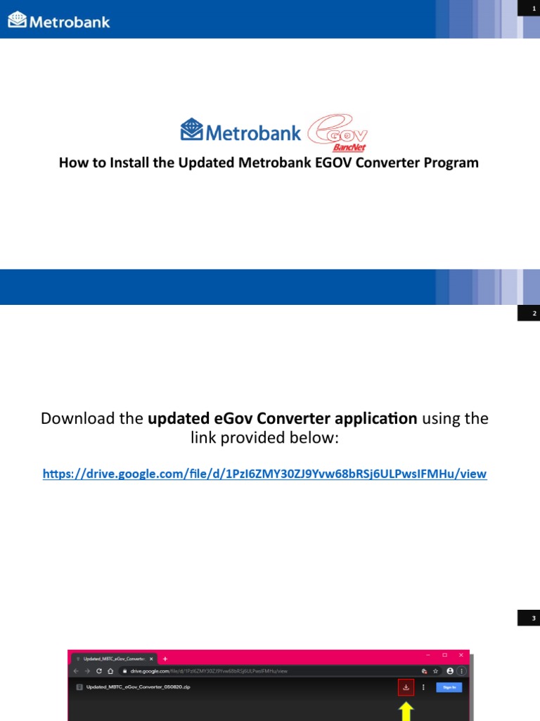 How To Install The Updated Pag-IBIG Egov Converter | PDF | Utility ...
