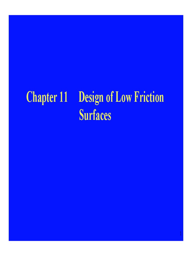 Chapter 11 Design of Low Friction Surfaces | PDF | Electrical Connector ...