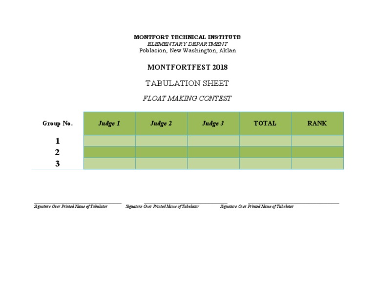 Float Making Contest | PDF