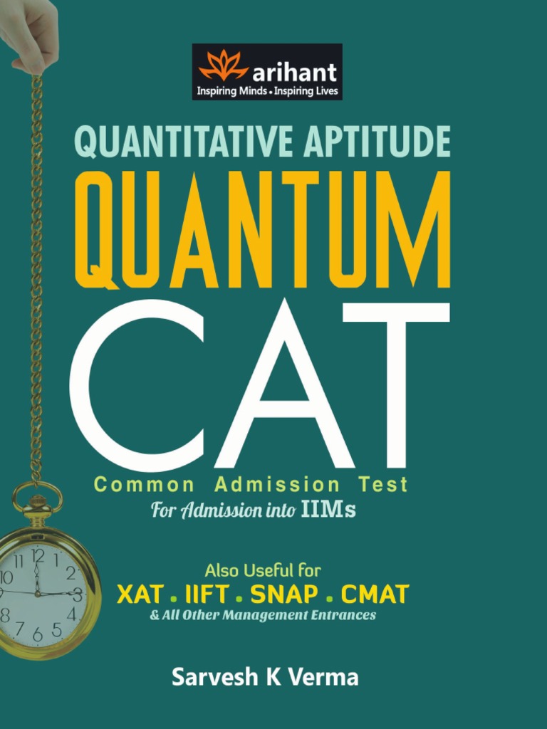 Quantitative Aptitude Quantum CAT For Admission Into IIMs - Quantum CAT ...