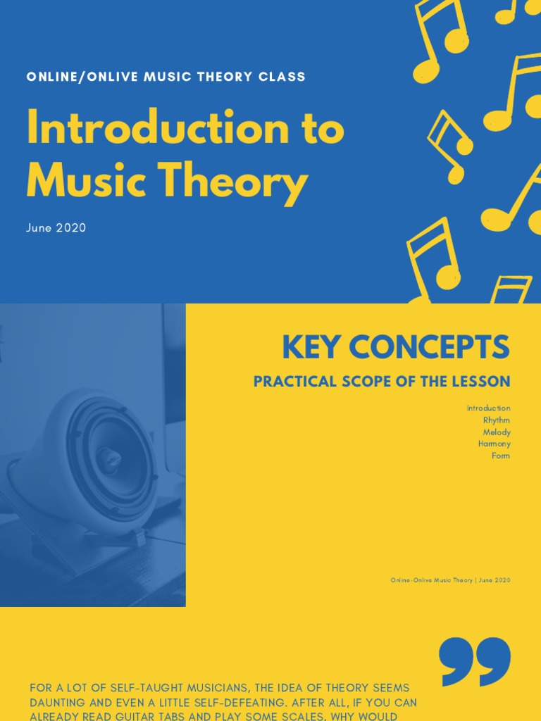 Online Music Theory Class Overview | PDF | Music Theory | Harmony