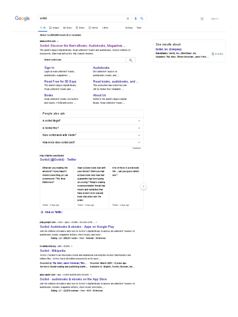 Scribd - Google Search | PDF | Scribd | Media Technology