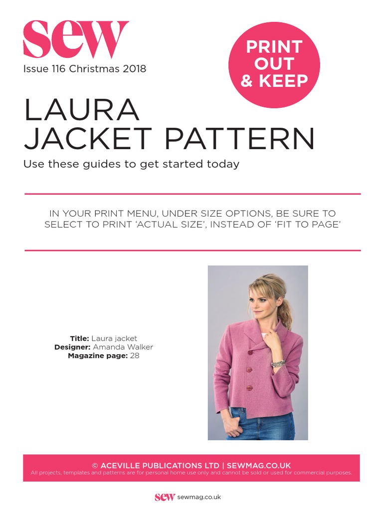 Laura Jacket Pattern: Print OUT & Keep | PDF