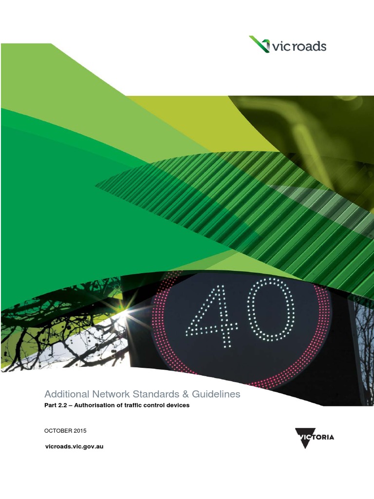 VicRoads Traffic Control Device Guidelines | PDF | Cycling ...
