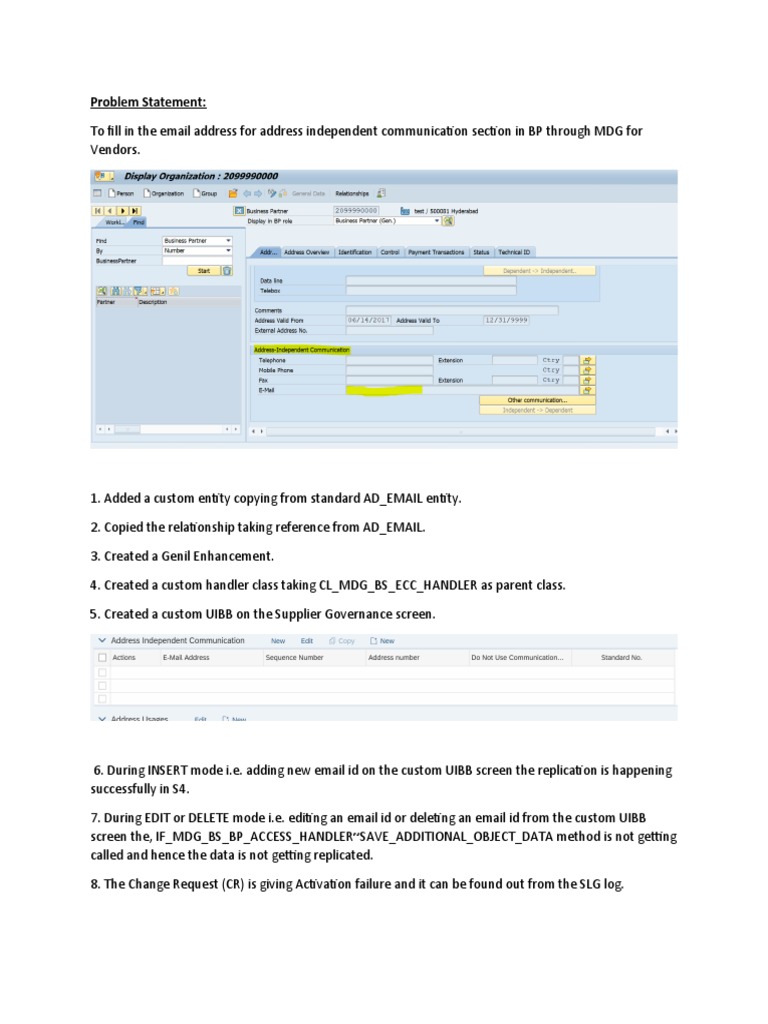 Address Independent Communication MDG PDF