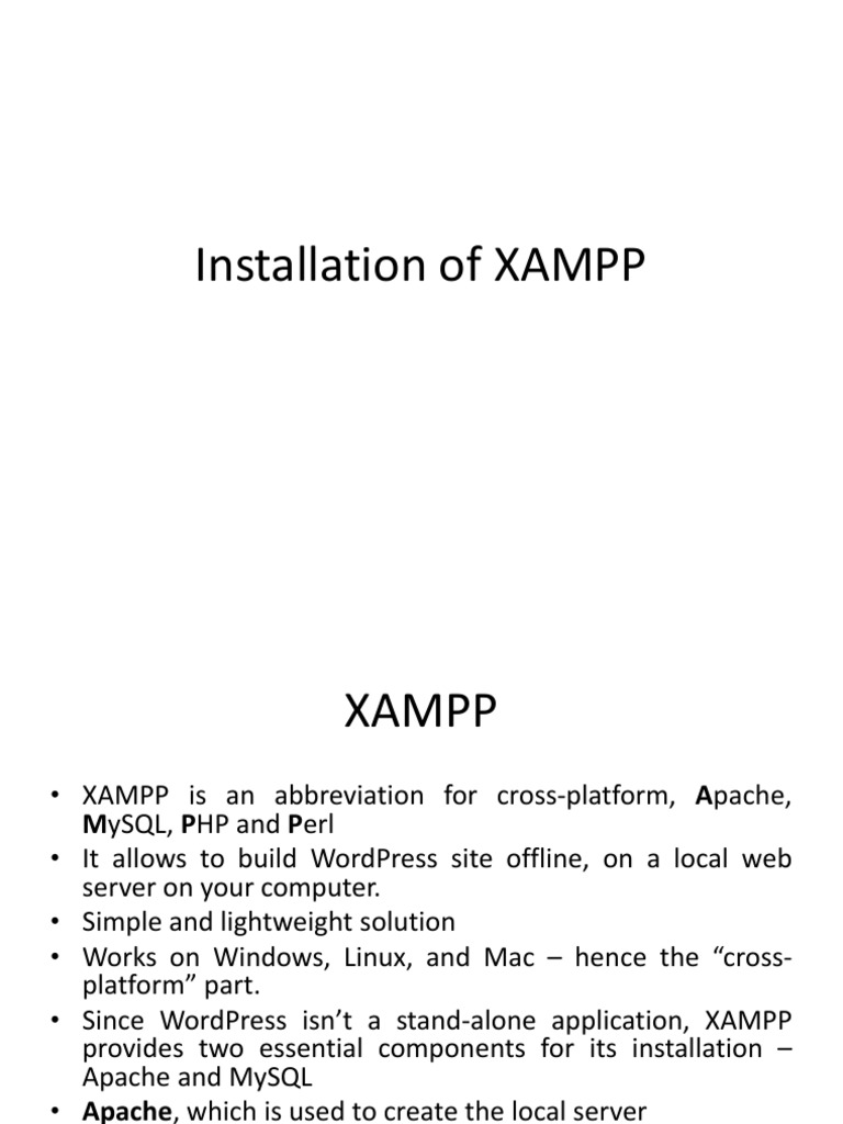 Xaamp Installation PDF | PDF | Sql | Relational Database