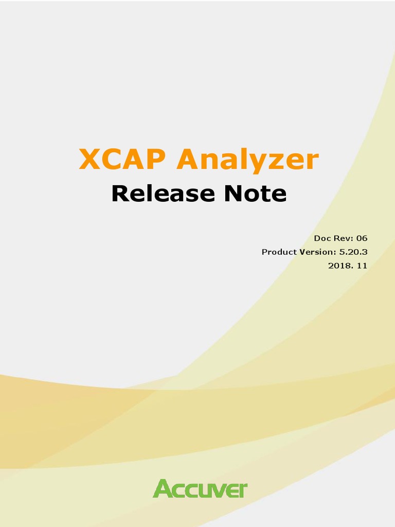 XCAP Analyzer Release Note v5 20.3.1 (Rev6) - 181130 PDF | Download Free PDF | Session ...