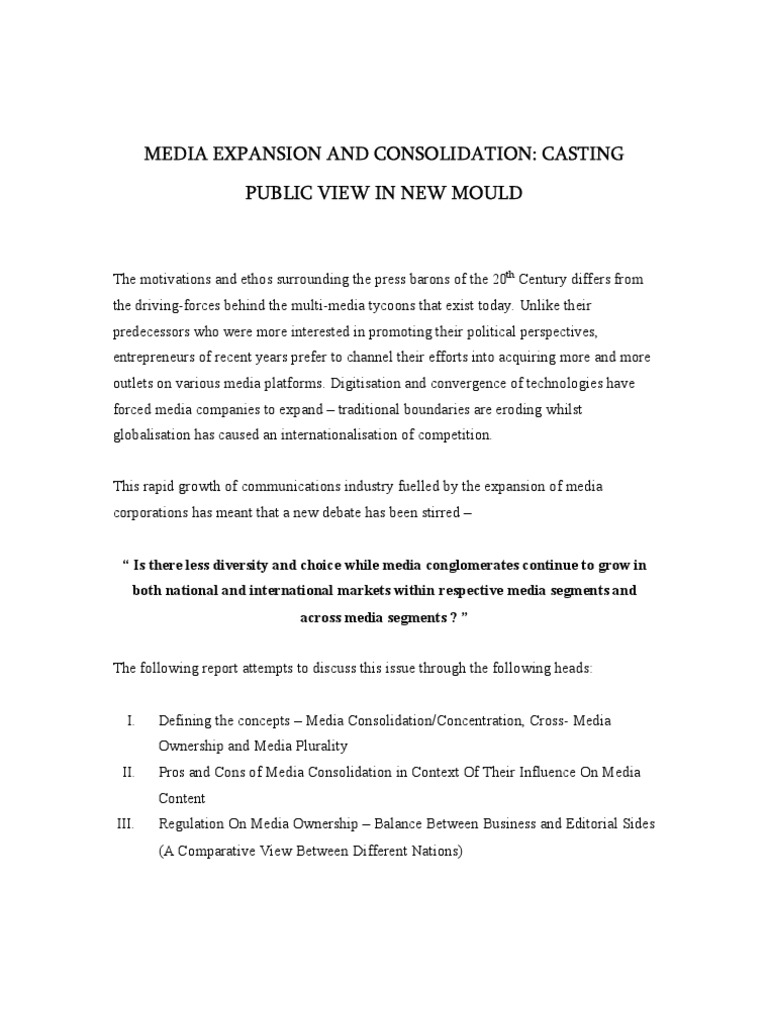Media Consolidation Files: A Look at Some of the Biggest Media ...