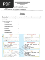 Capital Letters Full Stops Question Marks Worksheet Class2 | PDF