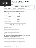 KG3 English Worksheet | PDF | Linguistics