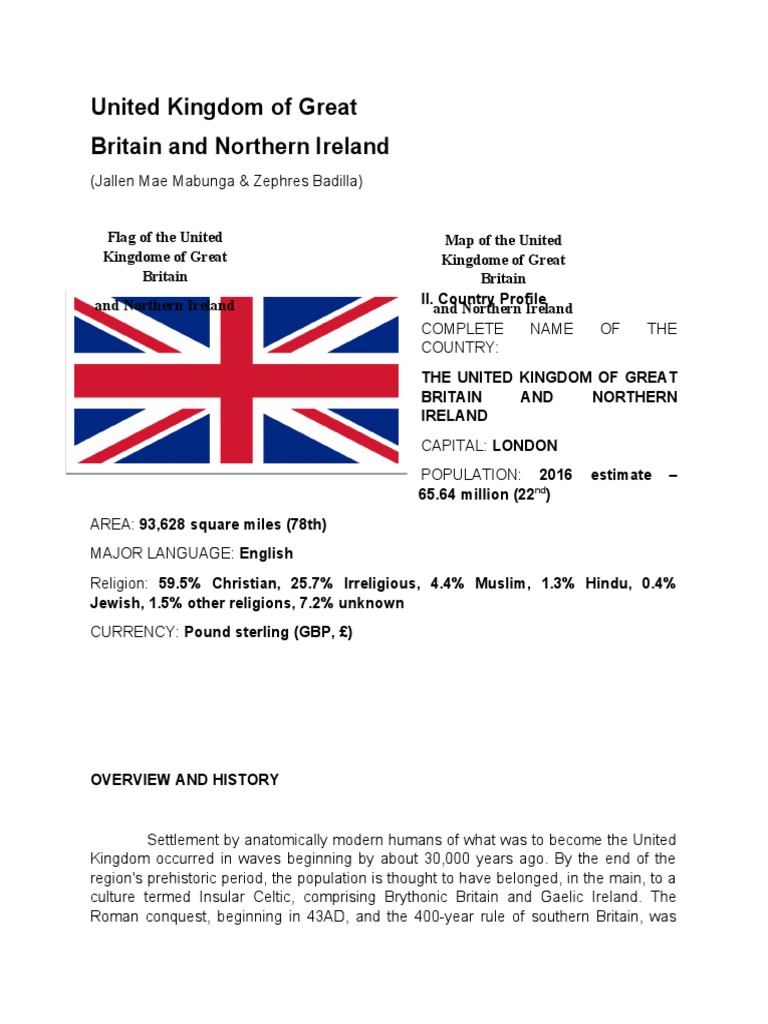 UK profile: History, government, and culture | PDF | Monarchy Of The ...