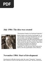 History of PowerPoint | PDF | Microsoft Power Point | Software Development