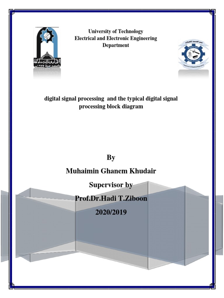 The Typical Digital Signal Processing Block Diagram | PDF | Digital ...
