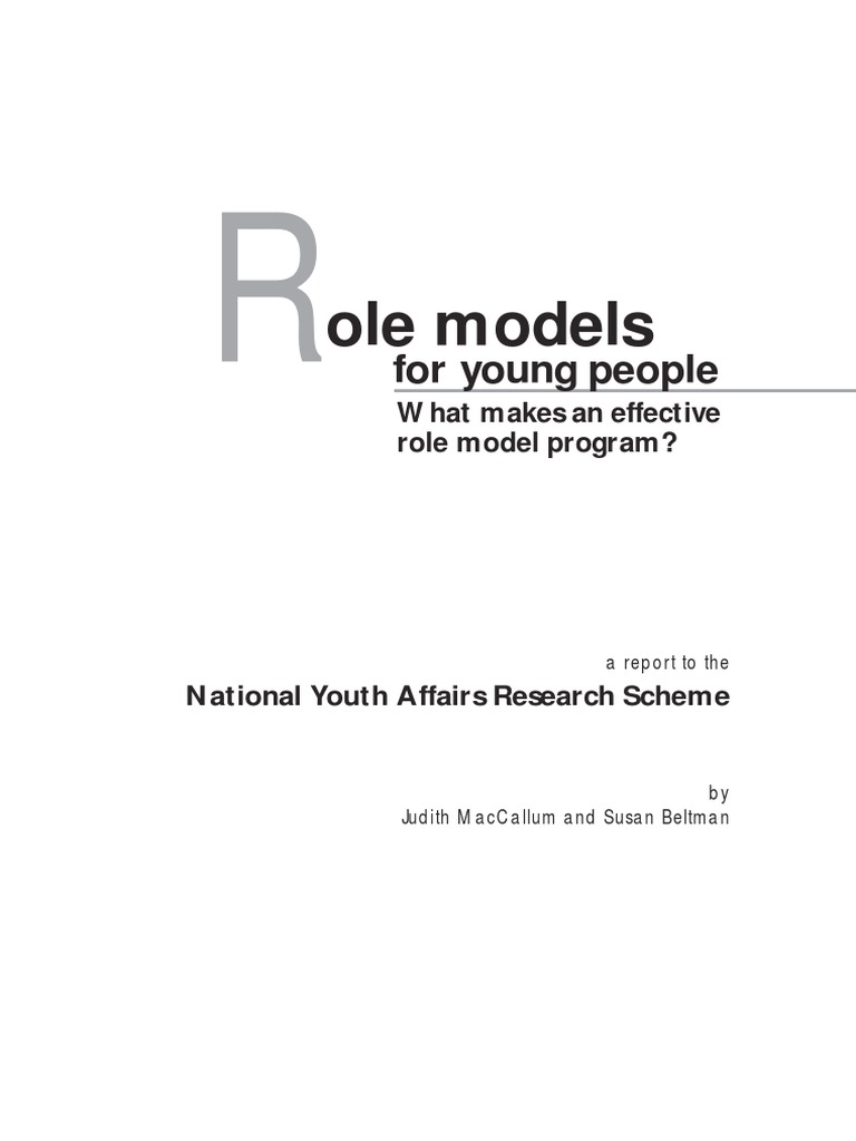 Role Models For Young People What Makes PDF | PDF | Mentorship ...