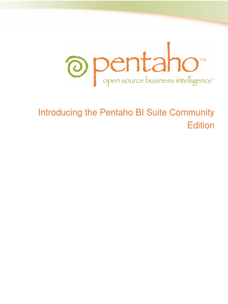 Introducing The Pentaho BI Suite Community Edition | PDF | Linux | Command Line Interface