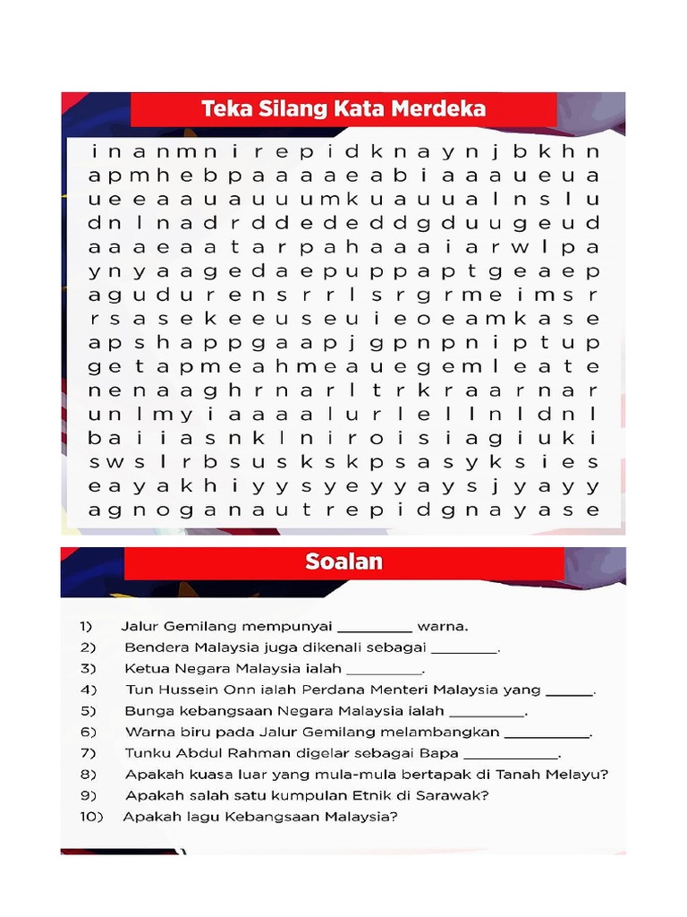 Silang Kata Merdeka | PDF